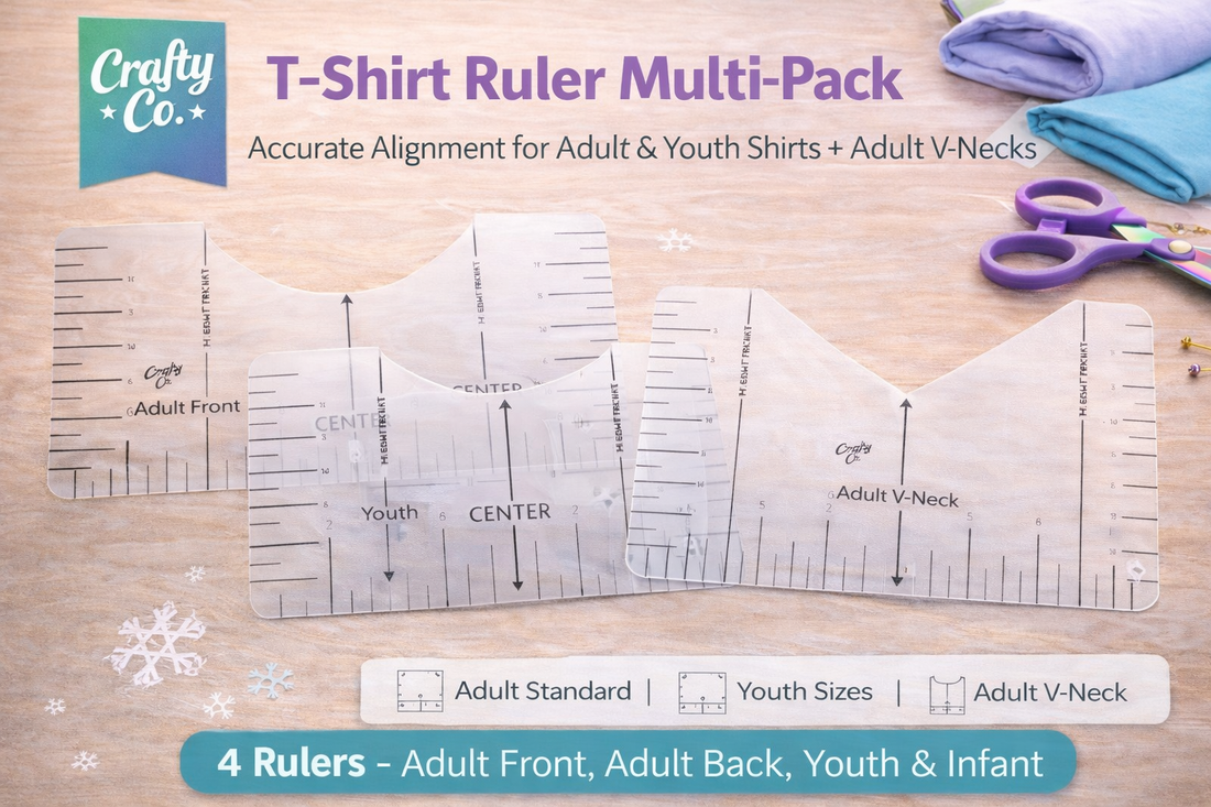 Crafty Co T-Shirt Ruler Multi-Pack – Crafty Co.
