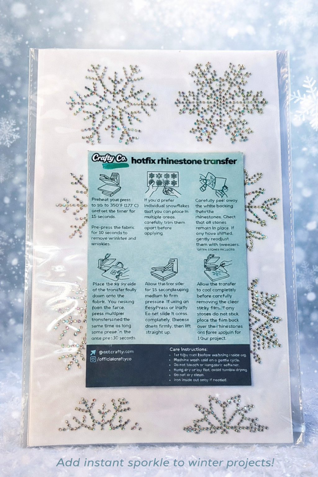 Crafty Co Rhinestone Snowflake Patch Set – Crafty Co.