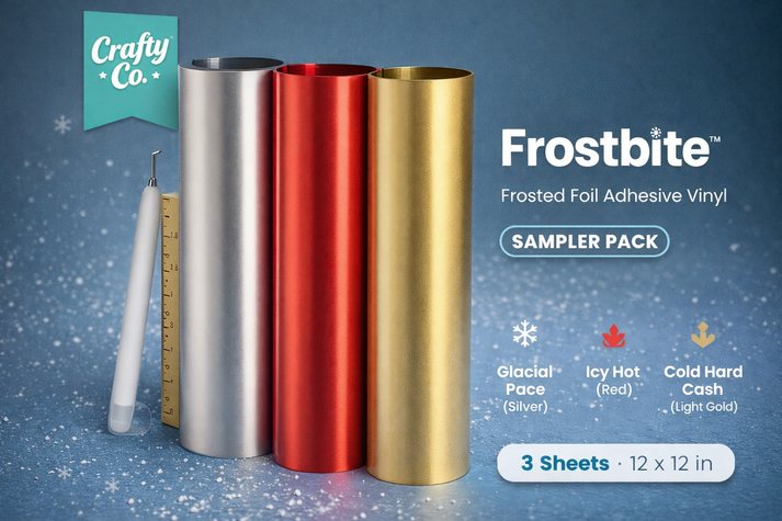 Crafty Co Frostbite Foil Adhesive Vinyl – Crafty Co.